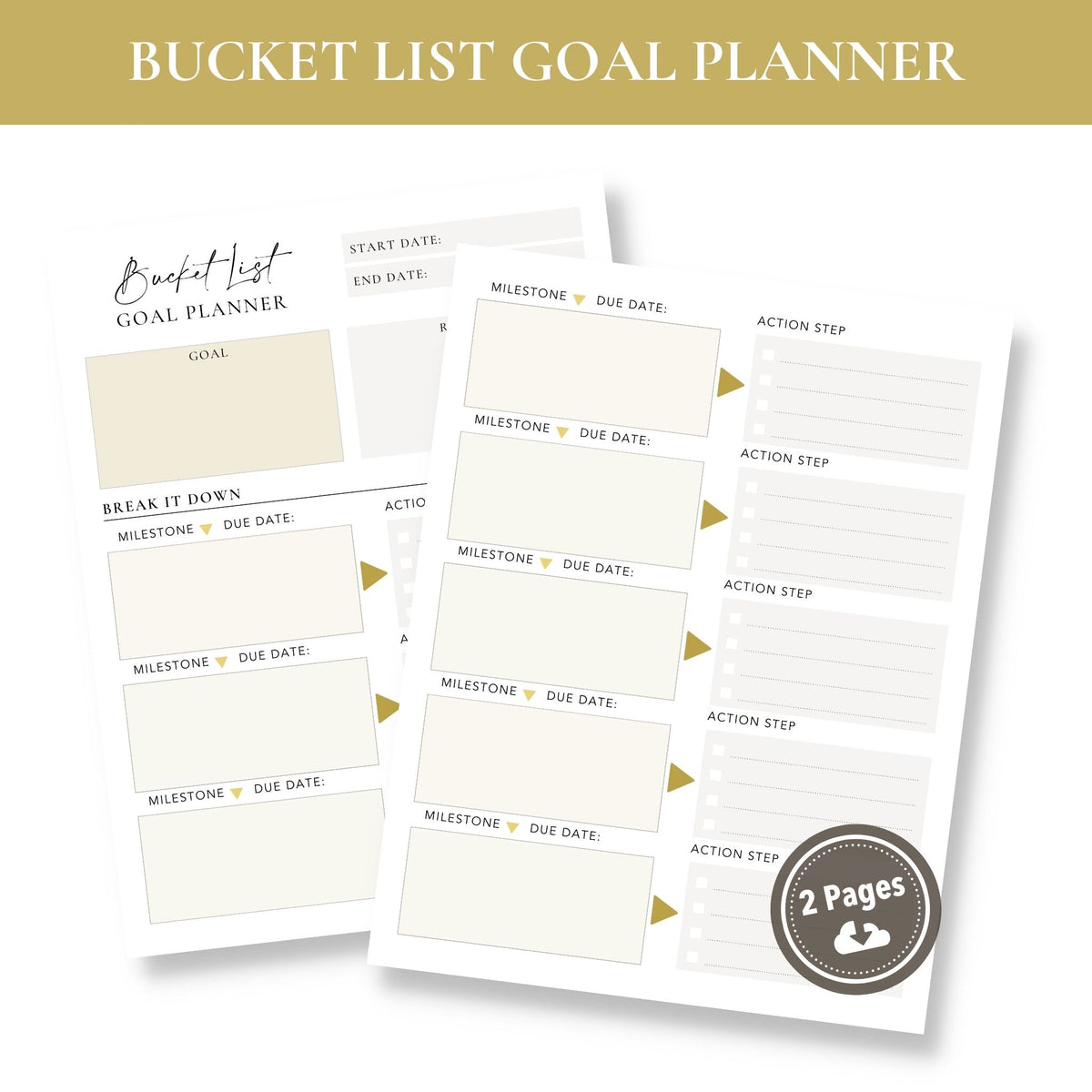 Bucket List Goals Planner – buck & co.