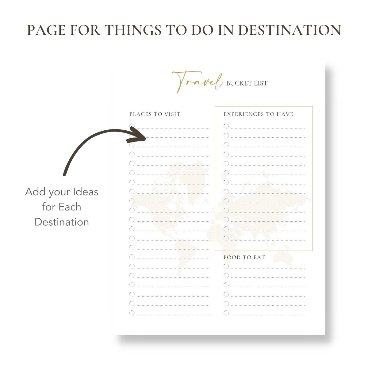 Printable Blank Travel Bucket List – buck & co.