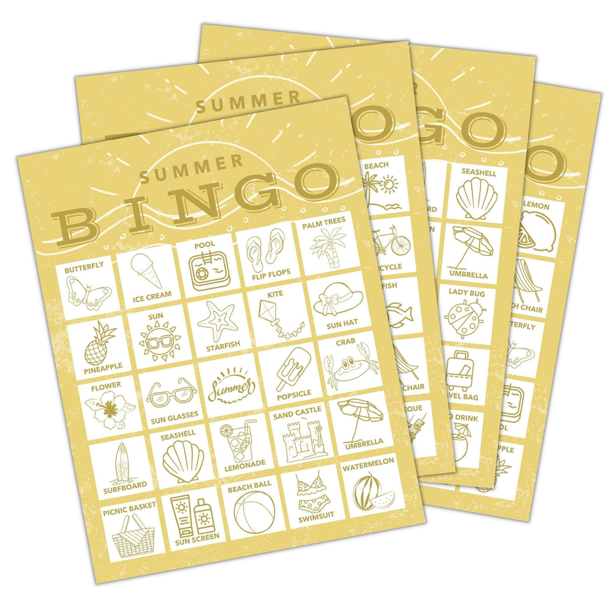 Printable Summer Bingo Cards – buck & co.
