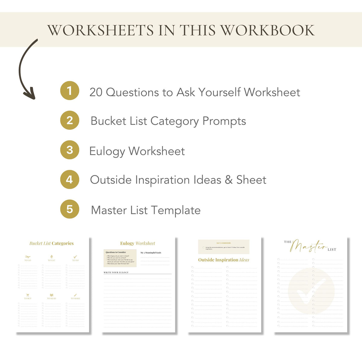 Create Your Bucket List in Just 5-Days Workbook – buck & co.