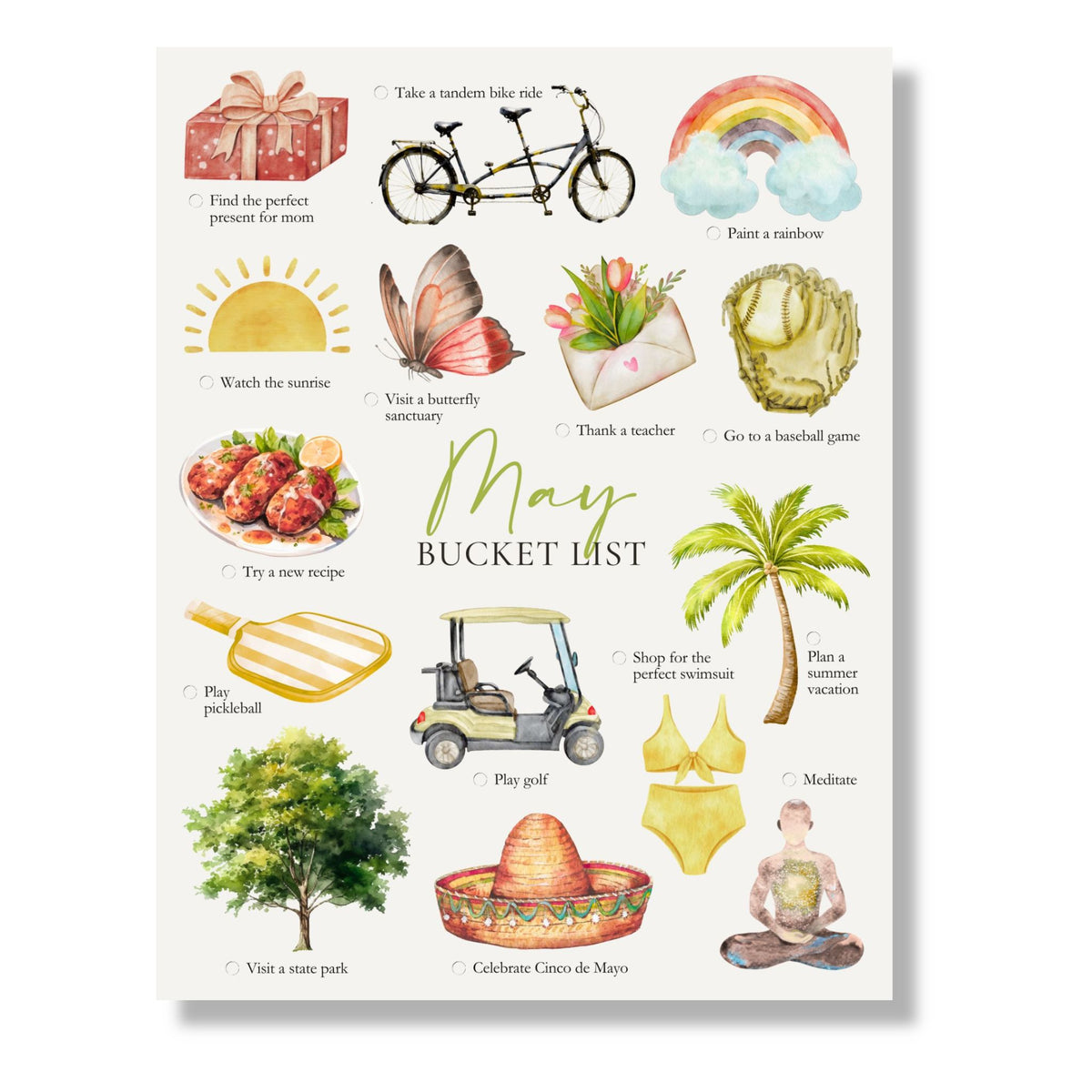 May Bucket List – buck & co.