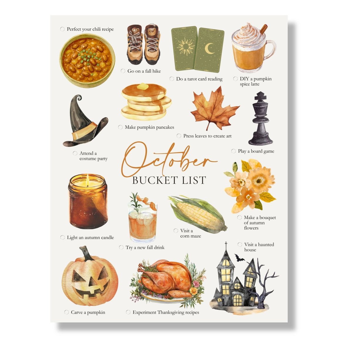 October Bucket List – buck & co.