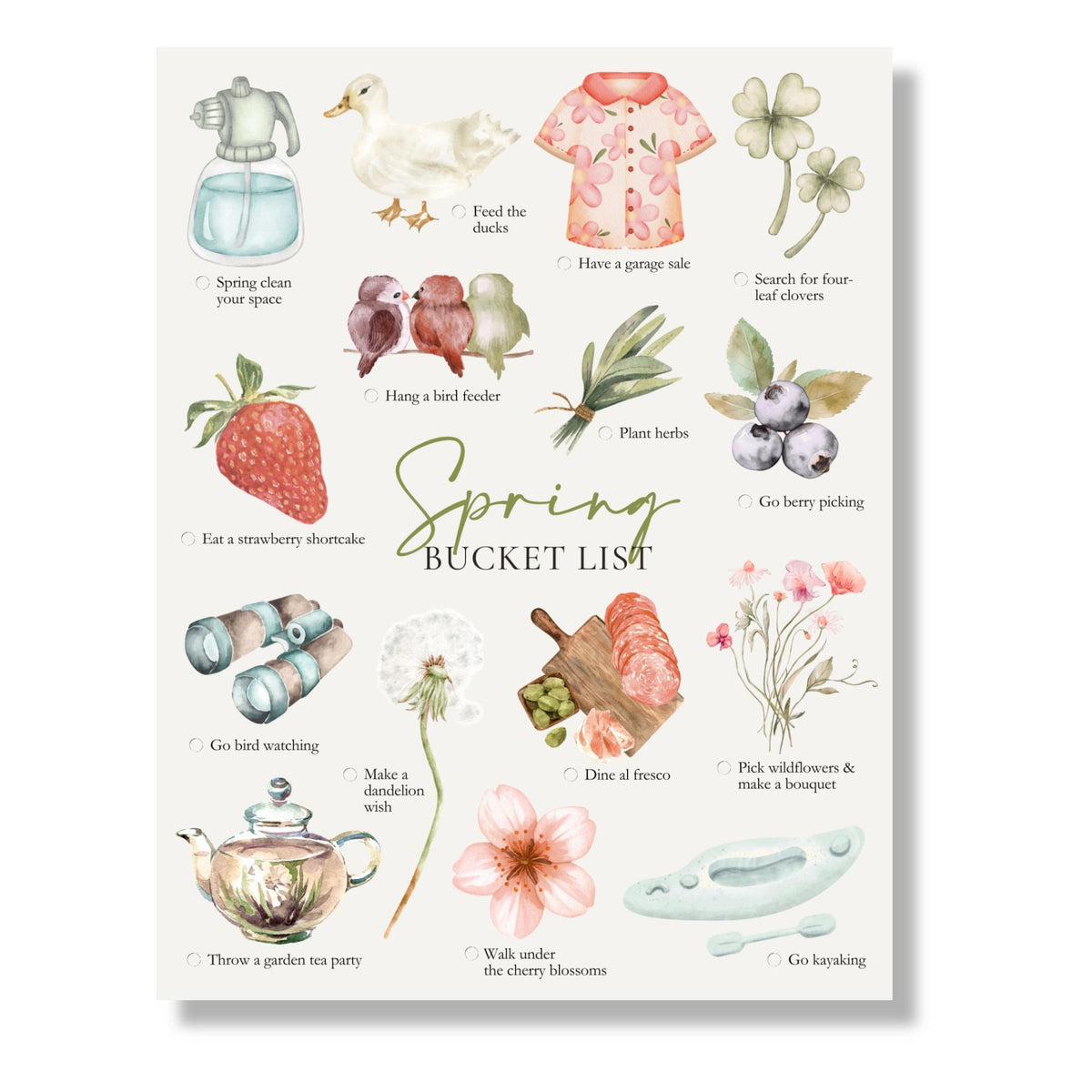 Spring Bucket List – buck & co.