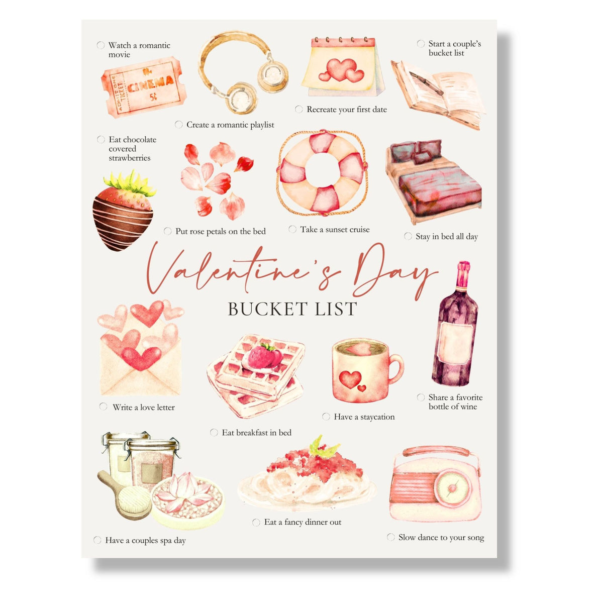 Valentine's Day Bucket List – buck & co.